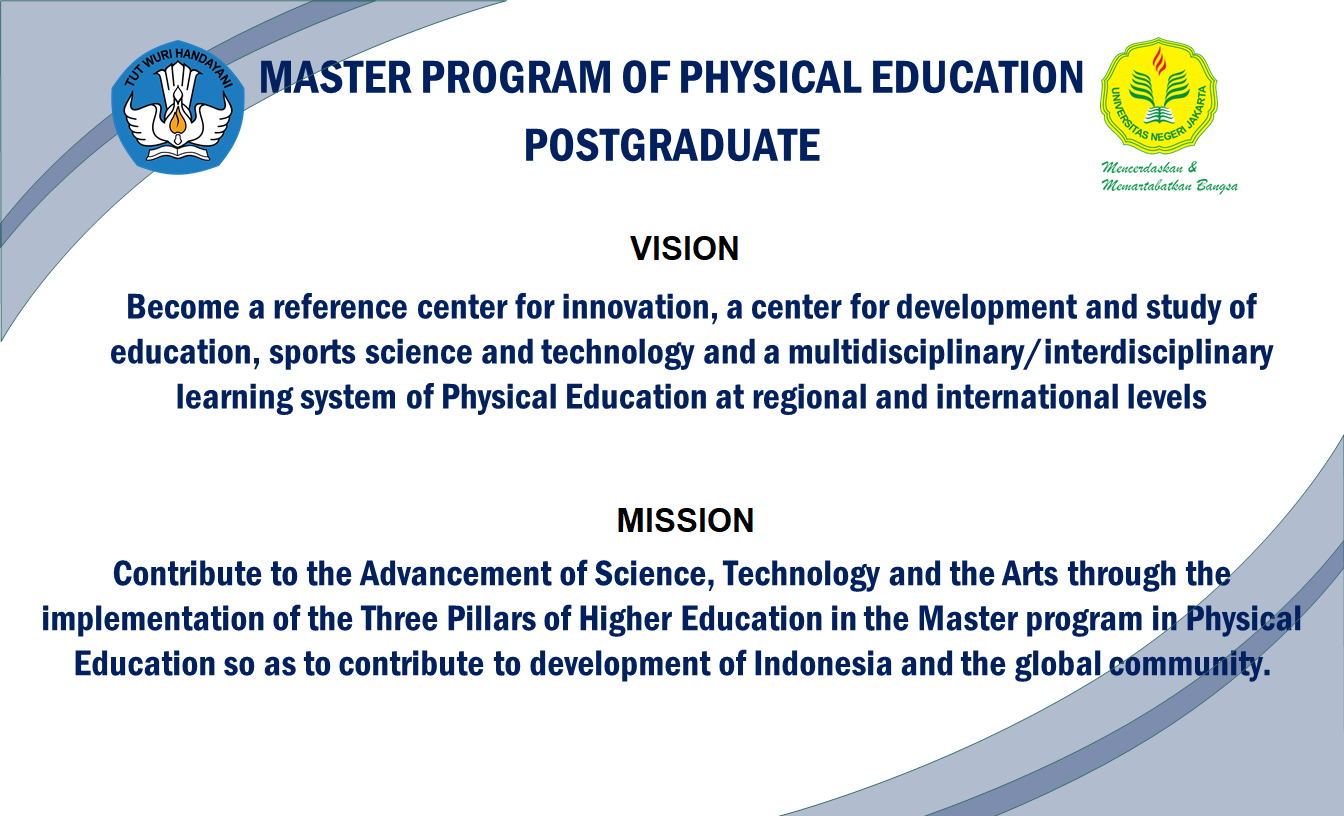 Master’s Degree in Physical Education Study Program – PASCASARJANA